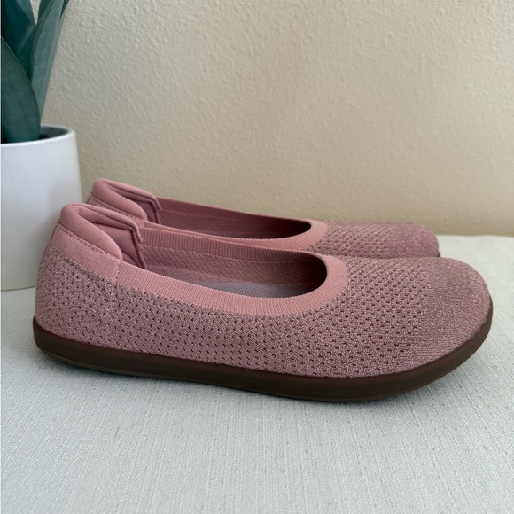 WHITIN | Shoes | New Whitin Soft Pink Shimmery Knit Comfy Flats | Poshmark